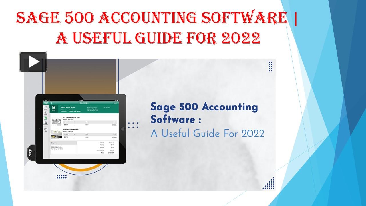 PPT – Sage 500 Accounting Software | A Useful Guide For 2022 PowerPoint ...