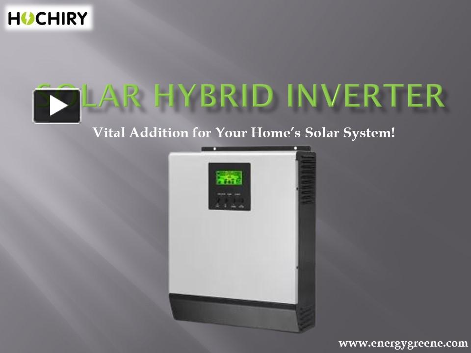 Solar Hybrid Inverter presentation | free to download