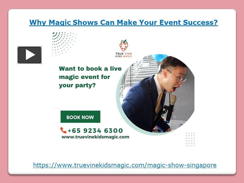 Why Magic Shows Can Make Your Event Success presentation | free to download