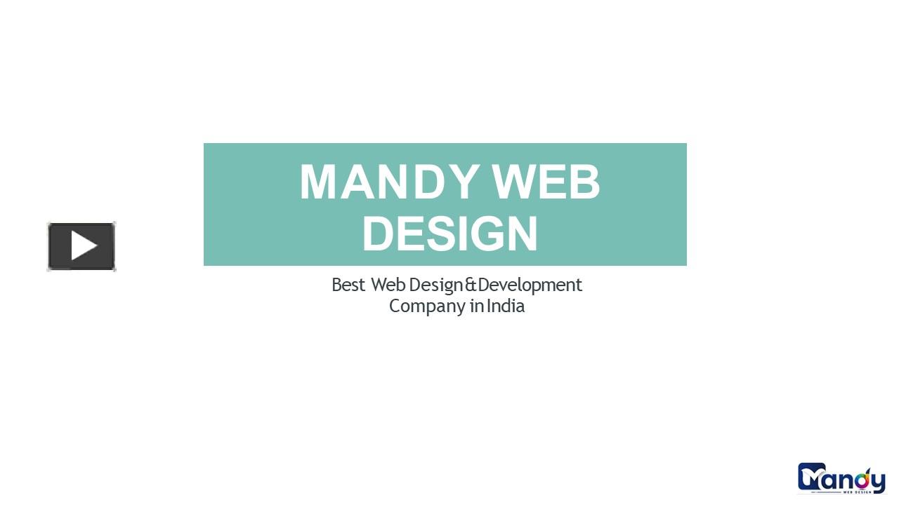 PPT – Top Website Design Company In India - Mandy Web Design PowerPoint ...