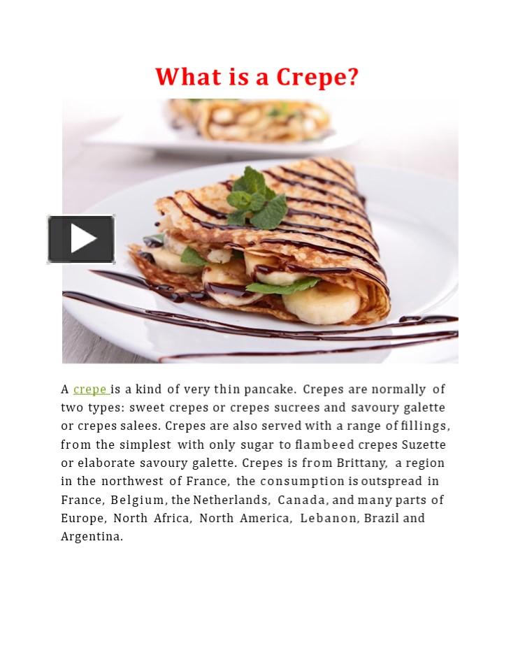PPT – How to Make Crepe and Types of Crepe - Harsha Enterprises ...
