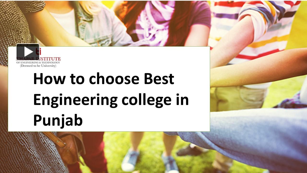 PPT – How to choose Best Engineering college in Punjab PowerPoint ...