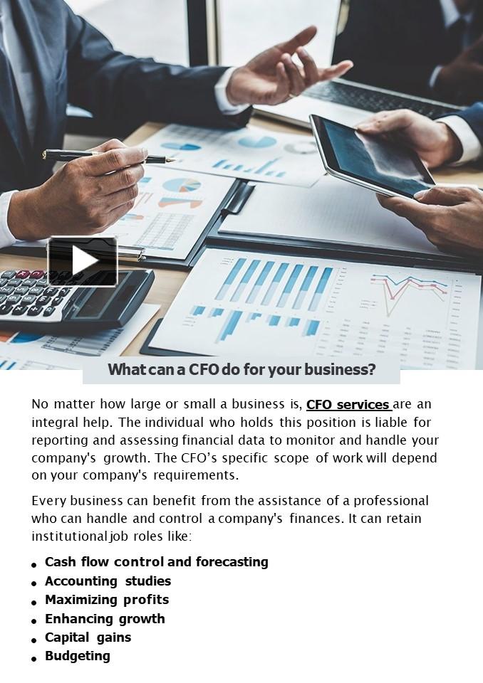 What can a CFO do for your business? presentation | free to download