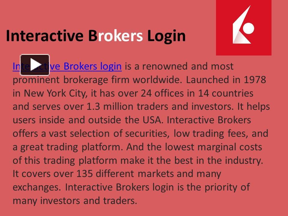 Interactive Brokers Login (1) presentation | free to download
