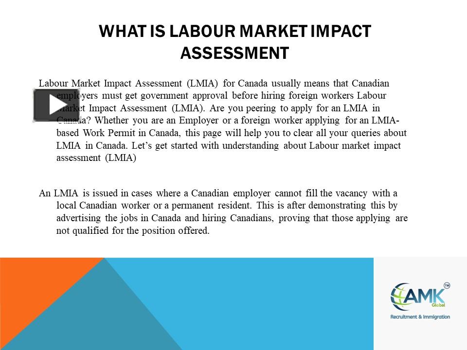 WHAT IS LABOUR MARKET IMPACT ASSESSMENT presentation | free to download