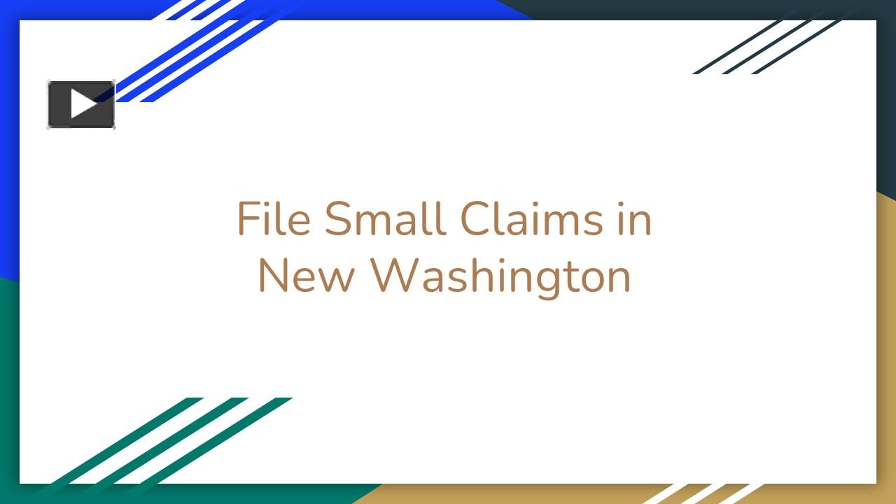 PPT – File Small Claims in New Washington PowerPoint presentation ...