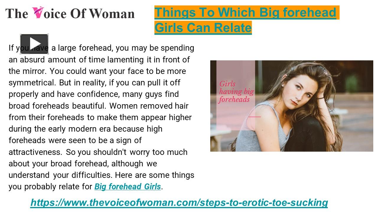 PPT – Things To Which Big forehead Girls Can Relate PowerPoint ...