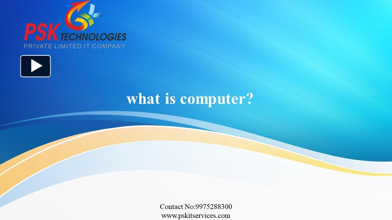PPT – what is computer? PowerPoint presentation | free to download - id ...