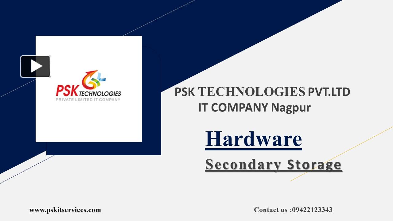 PPT – Hardware Secondary Storage Devices PowerPoint presentation | free ...