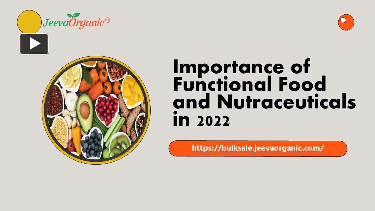PPT – The Importance of Functional Food and Nutraceuticals in 2022 ...