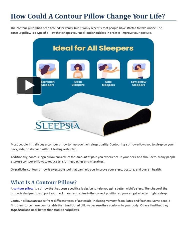PPT – How Could A Contour Pillow Change Your Life? PowerPoint ...