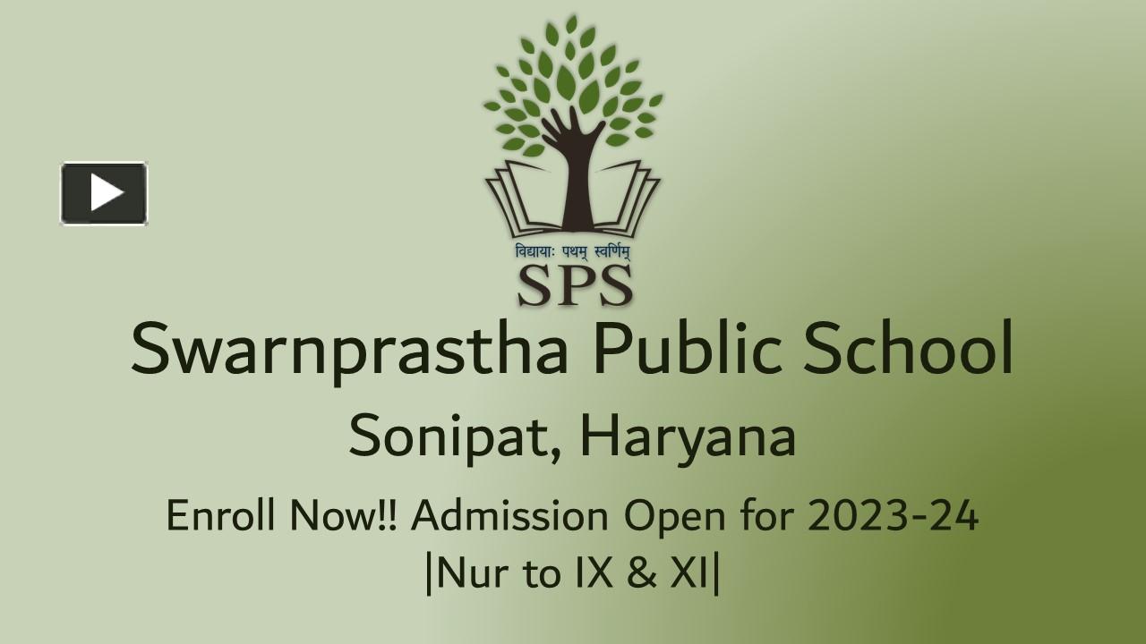 PPT – Boarding School in Sonipat, Delhi-NCT PowerPoint presentation ...