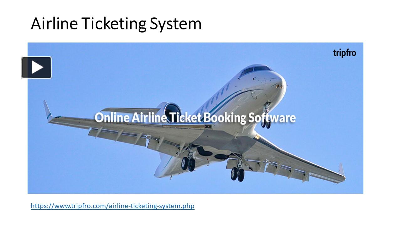 PPT – Airline Ticketing System PowerPoint presentation | free to ...