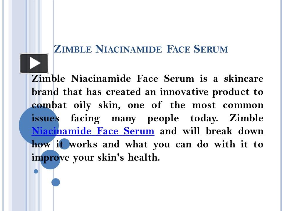 PPT – Zimble 10% Niacinamide Face Serum for youthful skin PowerPoint ...