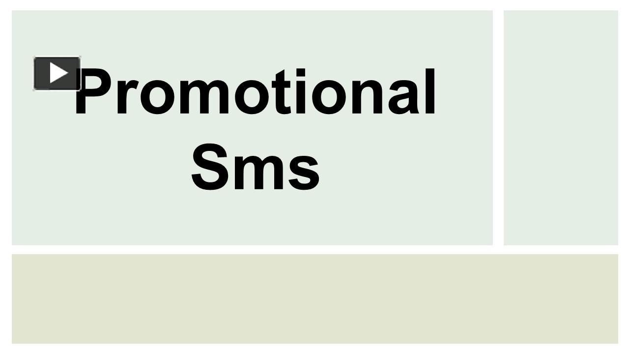 PPT – Promotional Sms PowerPoint presentation | free to download - id ...