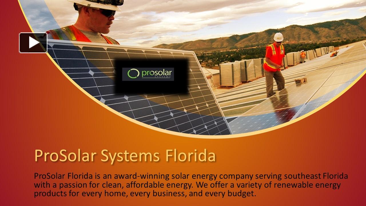 PPT – Prosolar systems florida (1) PowerPoint presentation | free to ...
