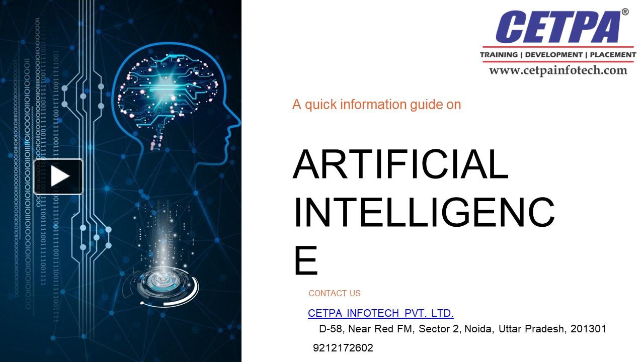 Artificial Intelligence Overview presentation | free to view