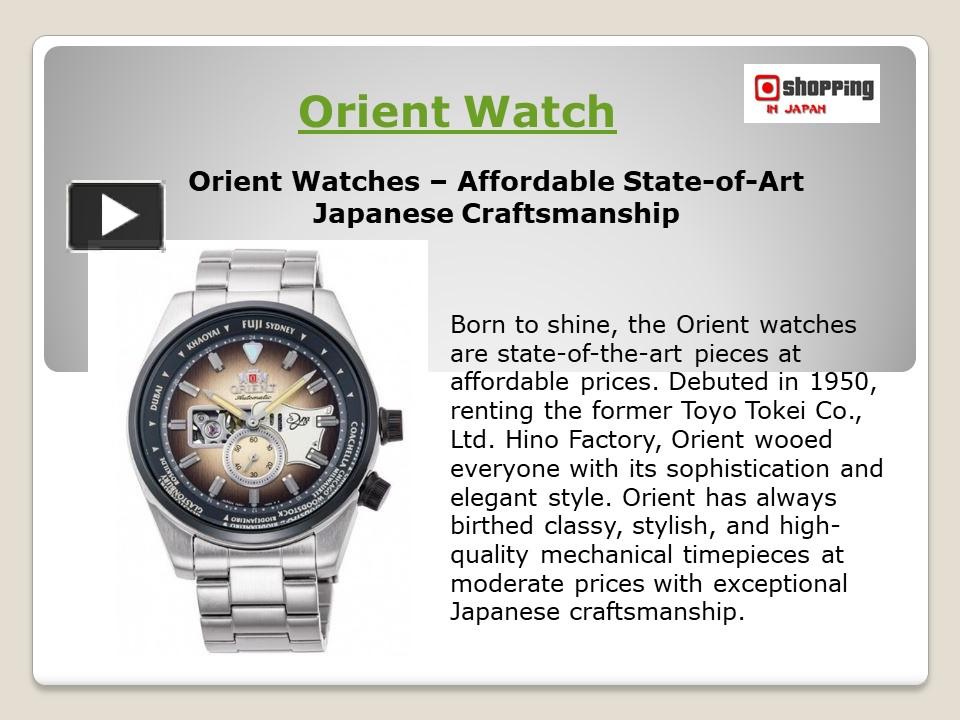 PPT – Orient Watches From Shopping In Japan PowerPoint presentation ...