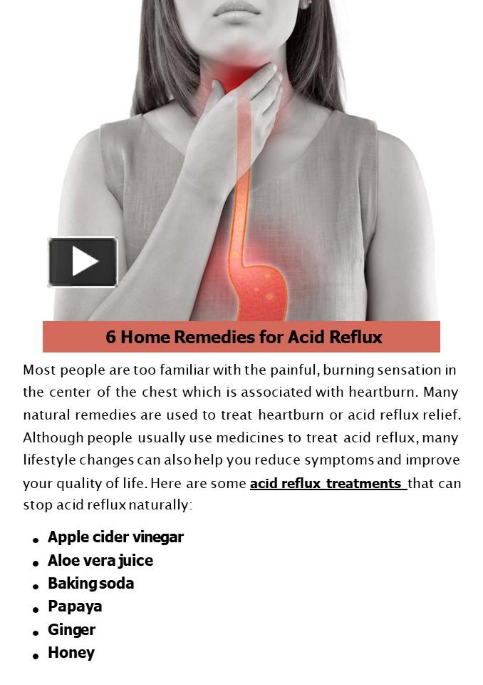 PPT – 6 Home Remedies for Acid Reflux PowerPoint presentation | free to ...