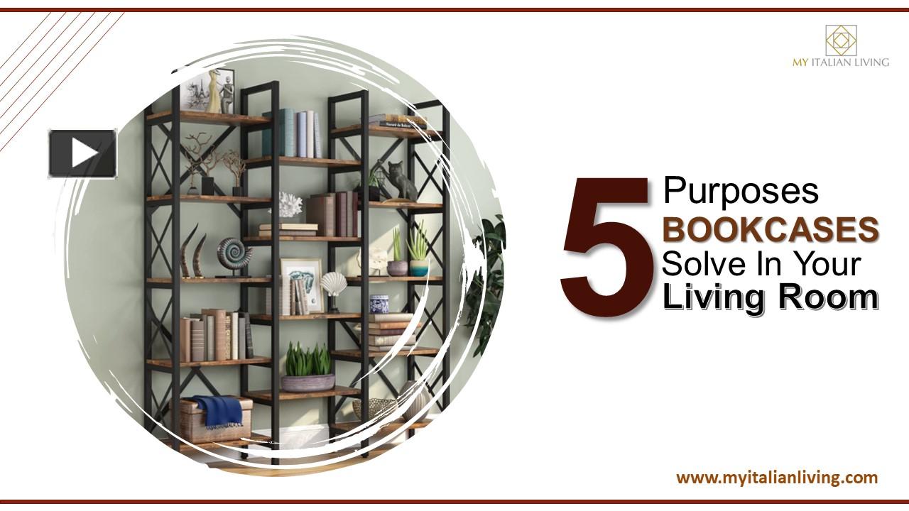 PPT – 5 Purposes Bookcases Solve in Your Living Room PowerPoint ...