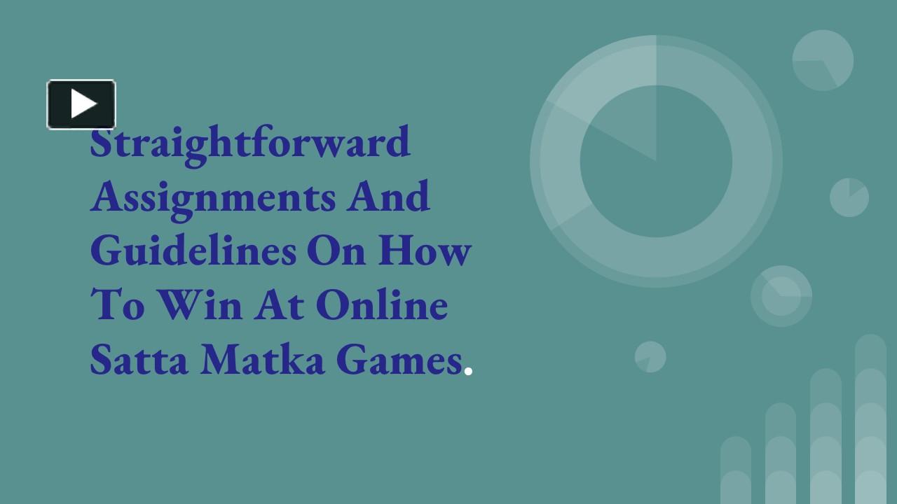 Straightforward Assignments And Guidelines On How To Win At Online ...