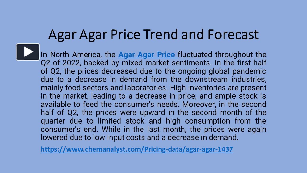 PPT – Agar Agar Prices online PowerPoint presentation | free to ...