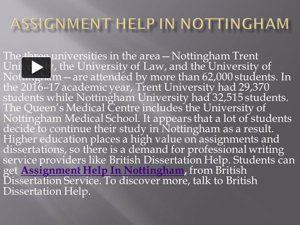 PPT – Assignment Help in Nottingham PowerPoint presentation | free to ...