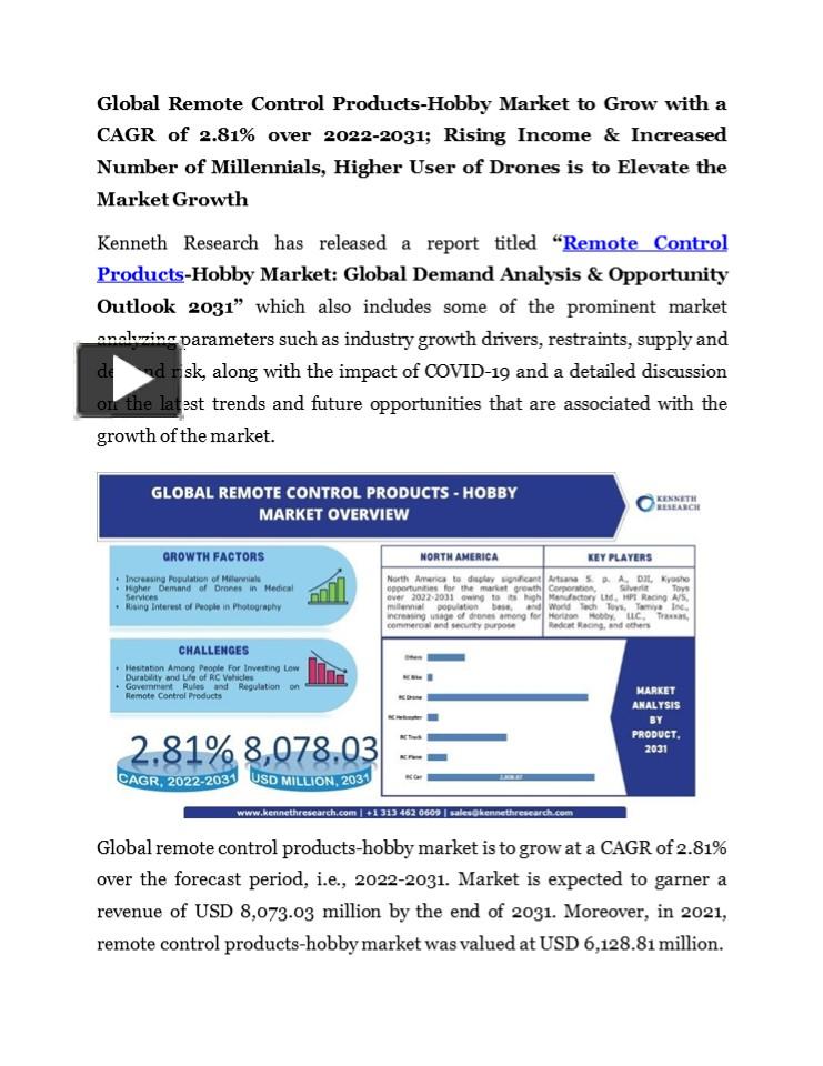 PPT – Remote Control Products-Hobby Market Analysis PowerPoint ...