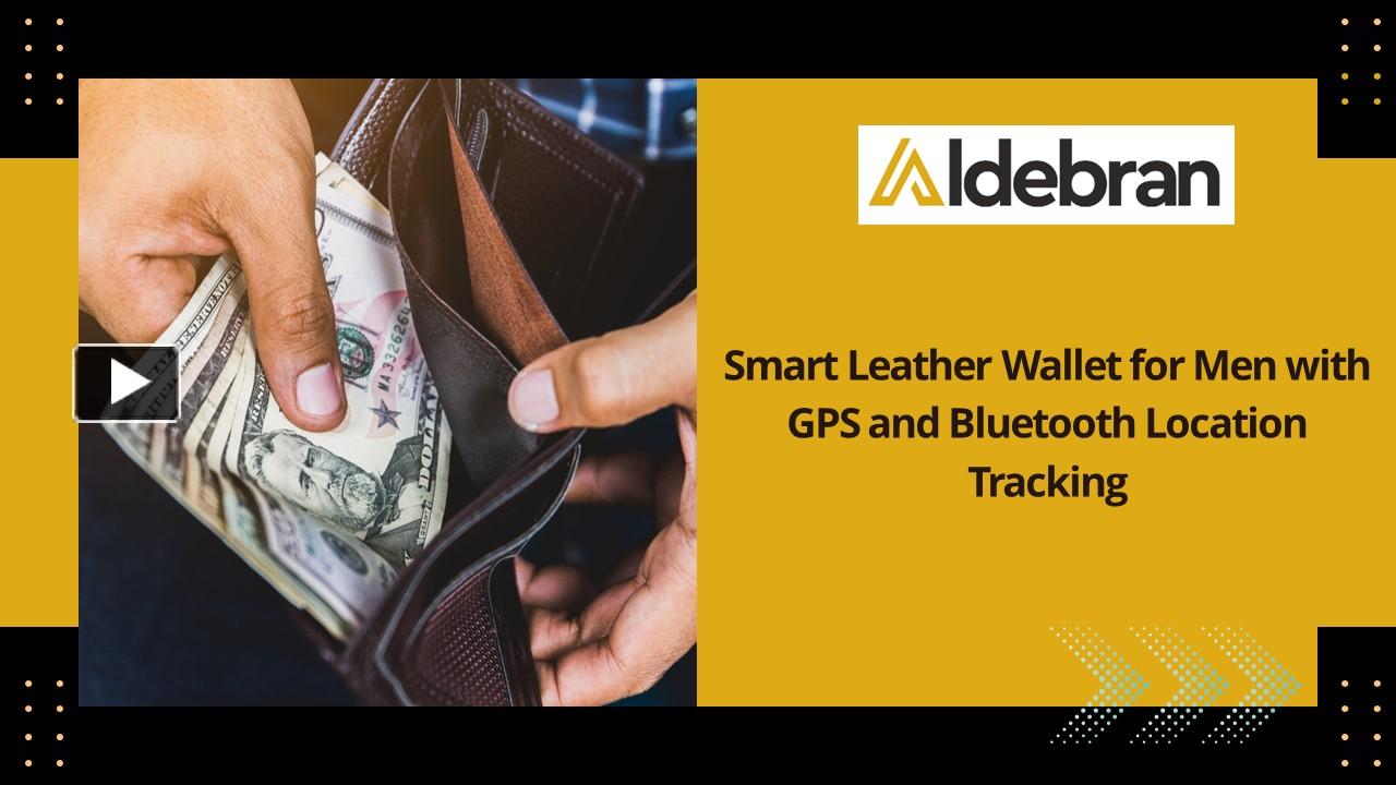 Smart Leather Wallet for Men with GPS and Bluetooth Location Tracking ...