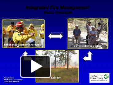 PPT – Integrated Fire Management: PowerPoint presentation | free to ...