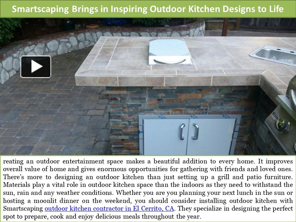 PPT – Smartscaping Brings in Inspiring Outdoor Kitchen Designs to Life ...