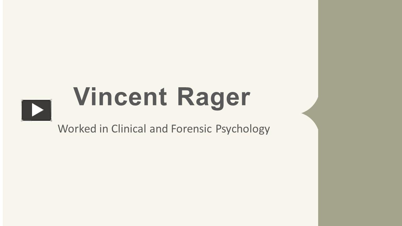 PPT – Vincent Rager - An Exceptional Multitasker From California ...