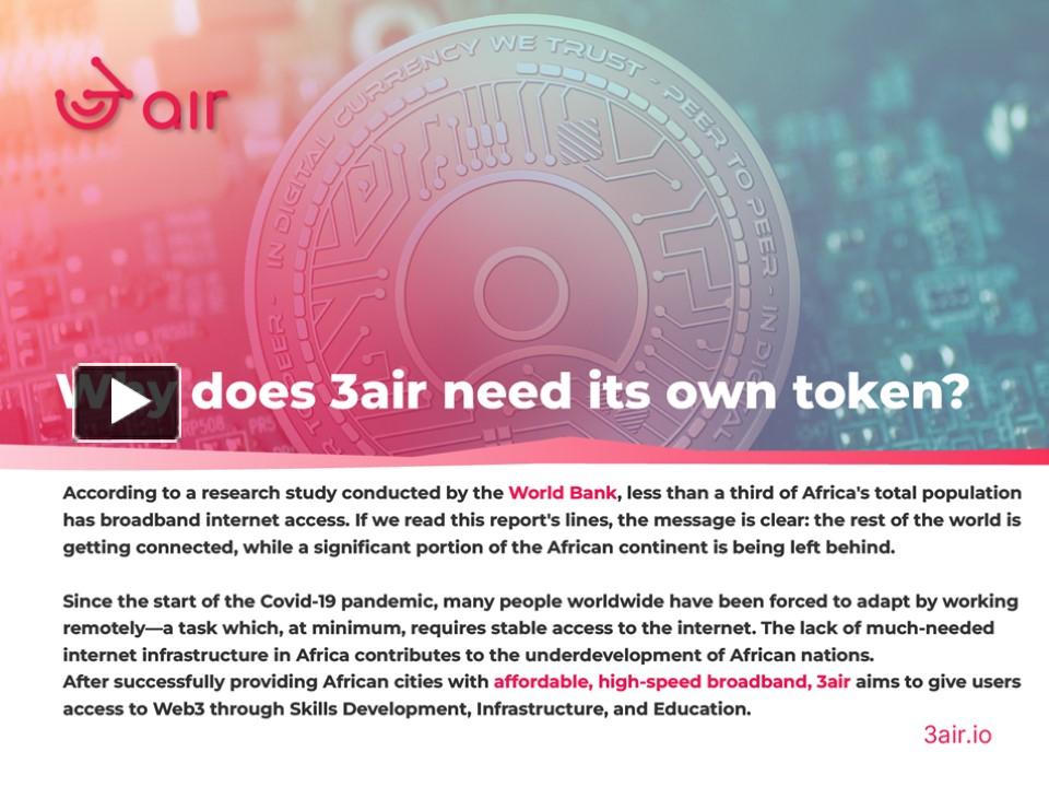 PPT – Why does 3air need its own token PowerPoint presentation | free ...