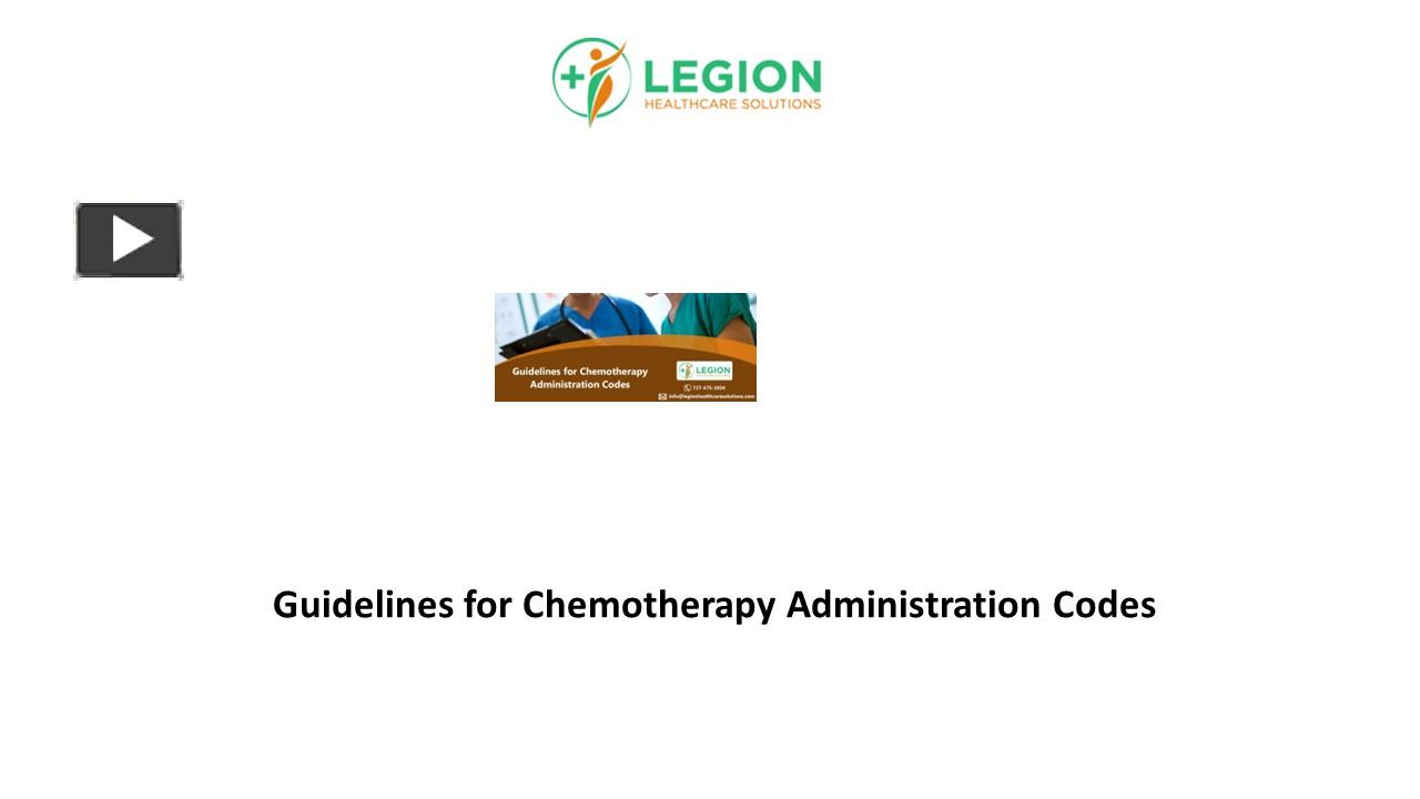 PPT – Guidelines for Chemotherapy Administration Codes PowerPoint ...
