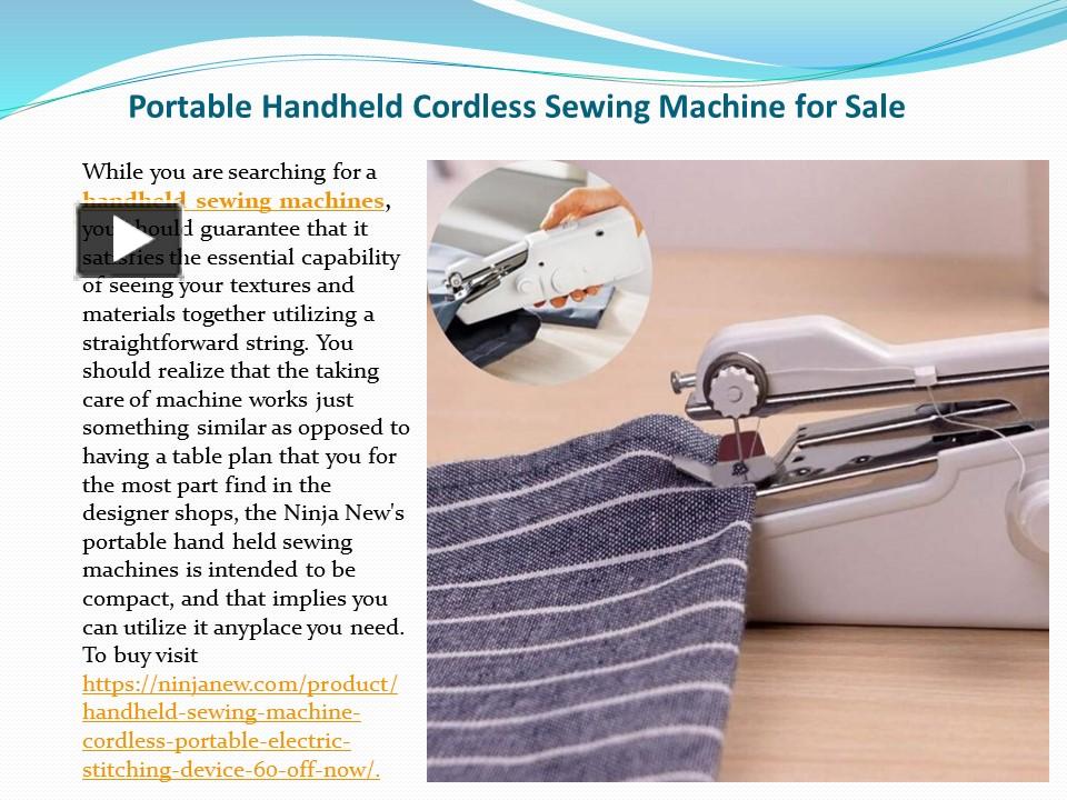 PPT – Portable Handheld Cordless Sewing Machine for Sale PowerPoint ...
