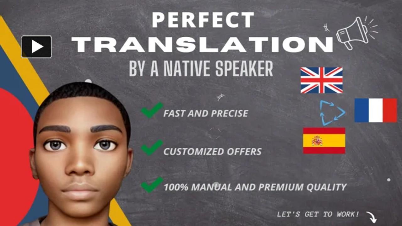 PPT – Precise Spanish to French translations PowerPoint presentation ...