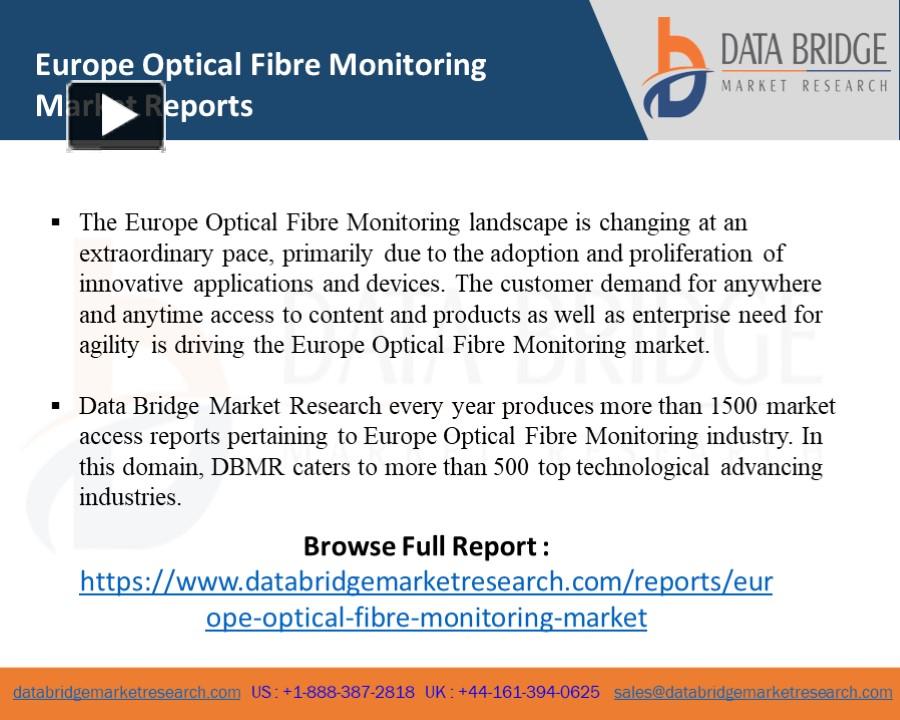 Europe Optical Fiber Monitoring Market – Industry Trends and Forecast ...