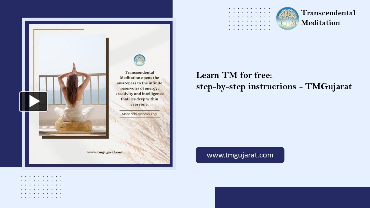 Learn TM for free: step-by-step instructions — TMGujarat presentation ...
