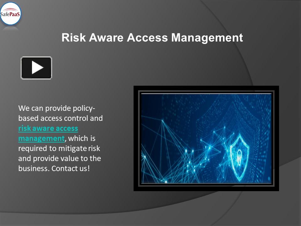 Risk Aware Access Management presentation | free to download