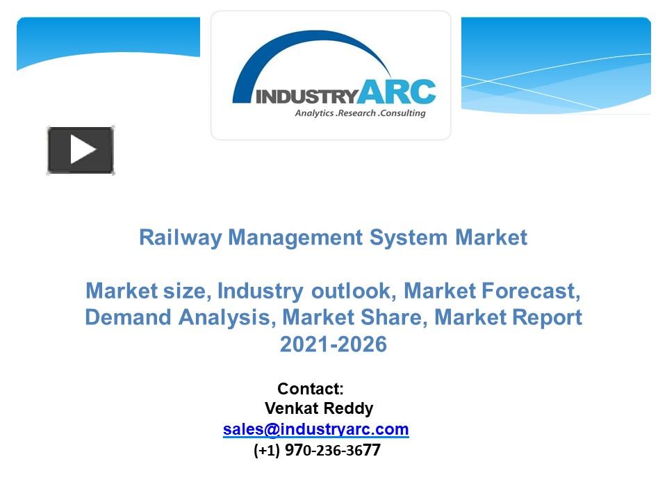 Railway Management System Market - Industry Analysis, Market Size ...