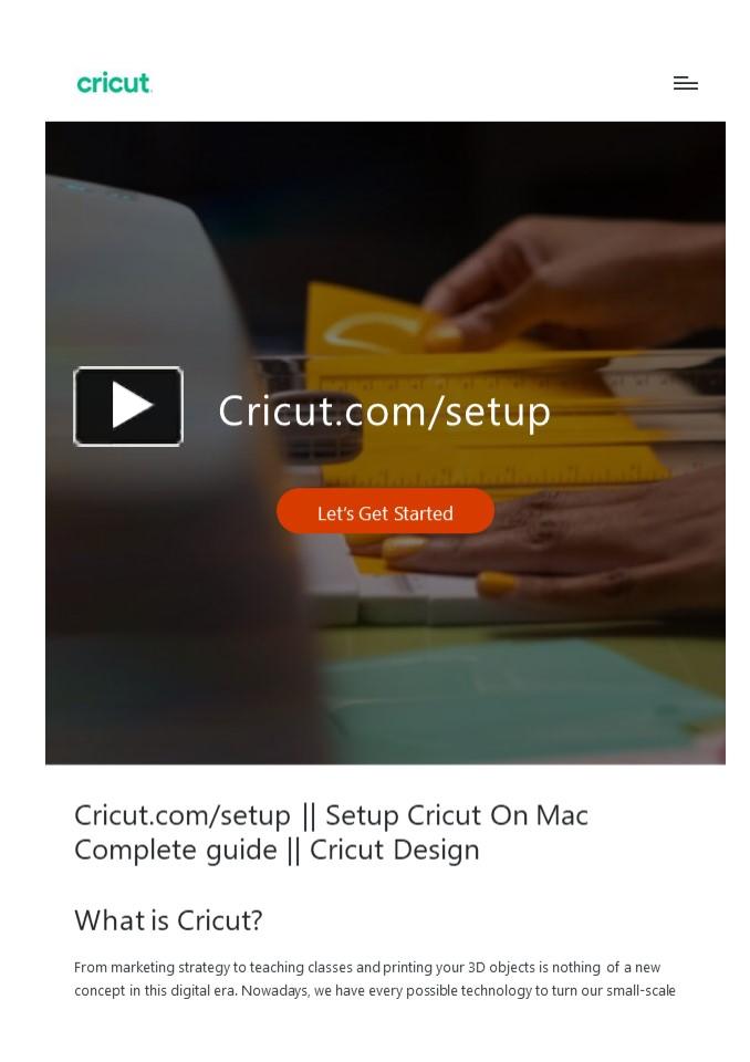 cricut.com setup Mac - Cricut Design Space Login presentation | free to ...