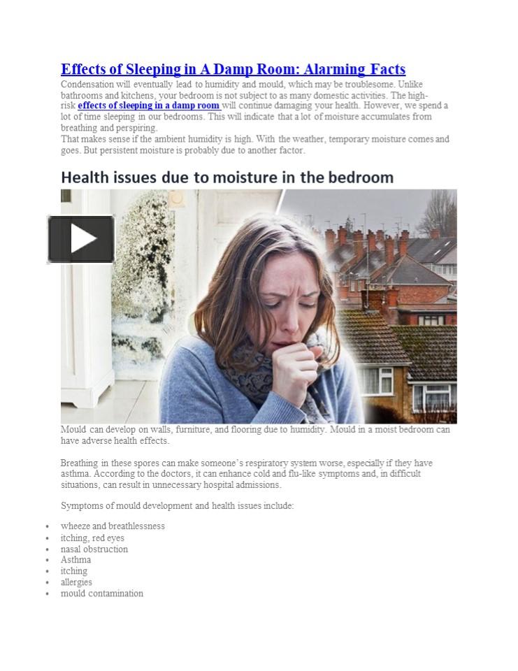 Effects of Sleeping in A Damp Room: Alarming Facts presentation | free ...