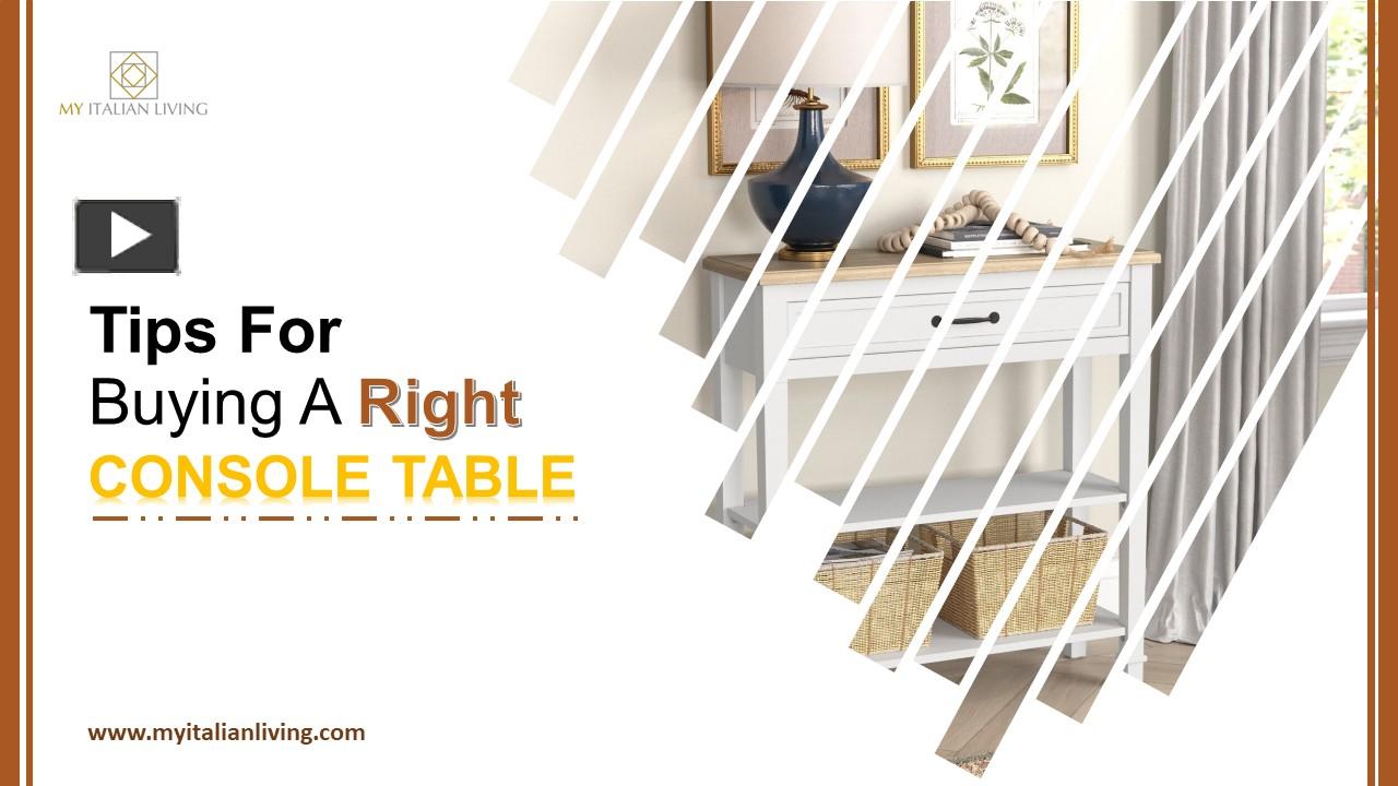 PPT – Tips For Buying a Right Console Tables PowerPoint presentation ...