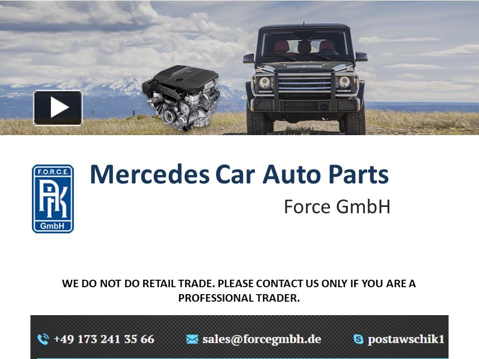 PPT – Mercedes Benz Car Auto Parts Supplier PowerPoint presentation ...