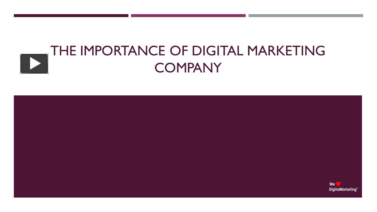 PPT – the importance of digital marketing company PowerPoint ...