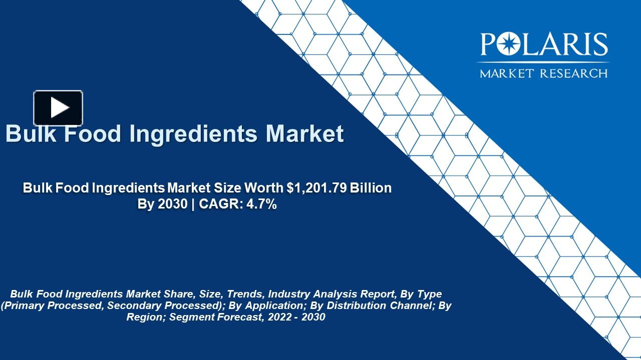 PPT – Bulk Food Ingredients Market PowerPoint presentation | free to ...