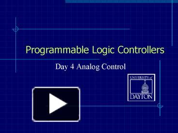 PPT – Programmable Logic Controllers PowerPoint presentation | free to ...