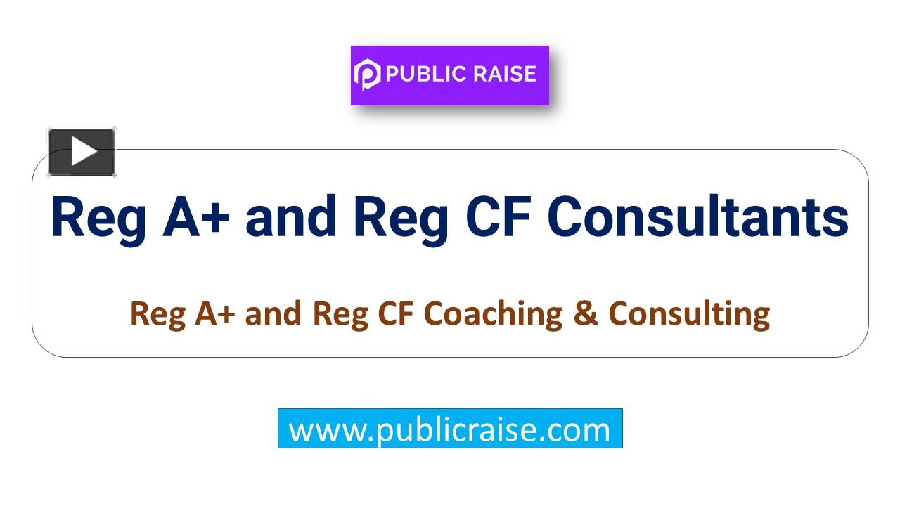 PPT – Reg A+ And Reg CF Consultants PowerPoint presentation | free to ...
