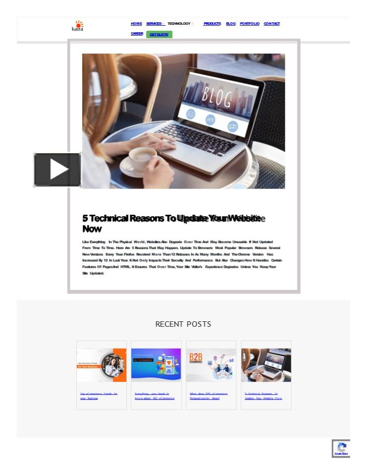 PPT – 5 Technical Reasons To Update Your Website Now PowerPoint ...