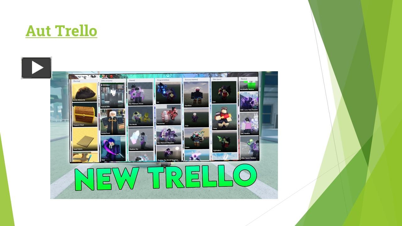 aut trello presentation | free to download